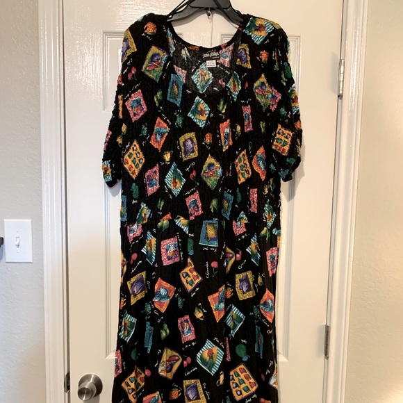 John Phillips | Dresses | John Phillips Woman Black And Multicolor ...